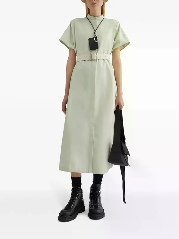 JIL SANDER Belted Midi Dress