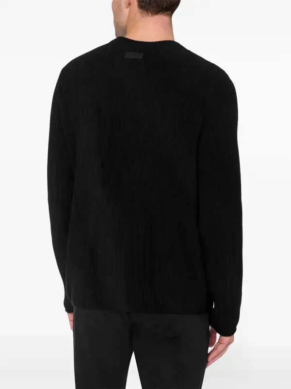 Moschino Ribbed-knit Virgin Wool Jumper