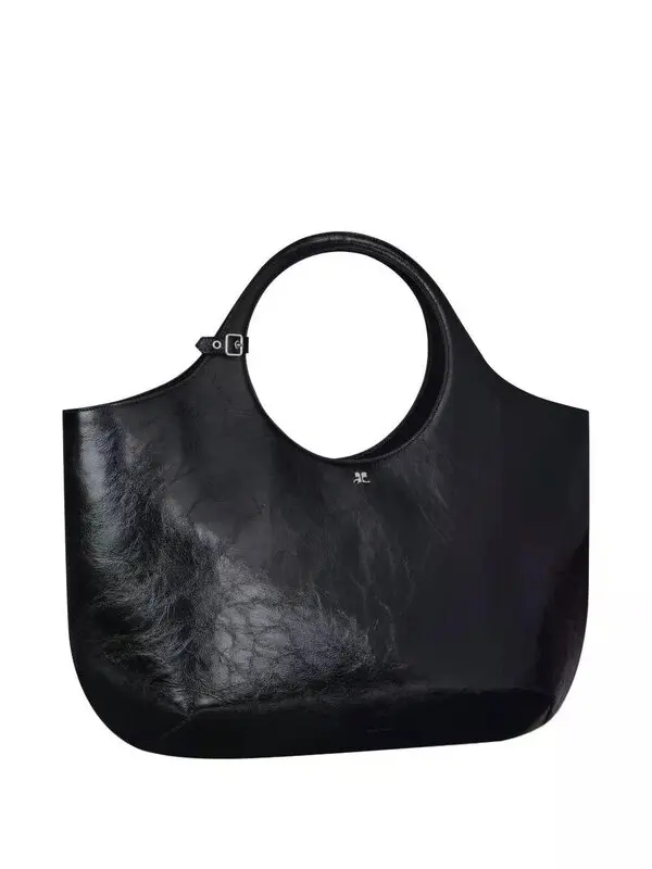 COURREGES Large Holy Handbag - Black