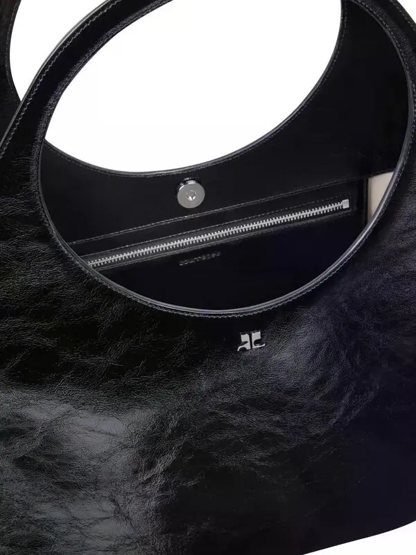 COURREGES Large Holy Handbag - Black
