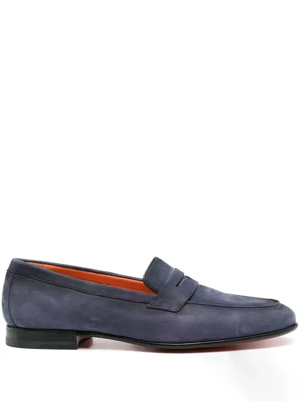Santoni Penny Loafers - Blue