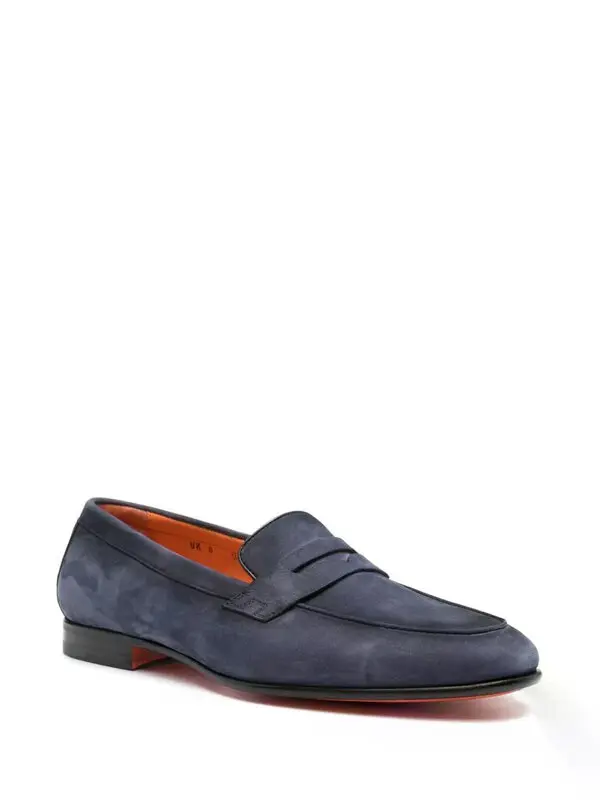 Santoni Penny Loafers - Blue