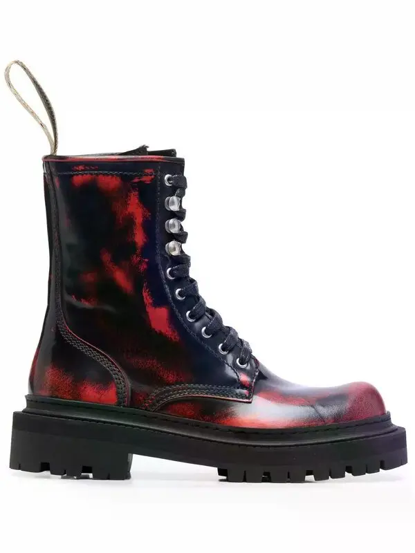 Camper Eki Chunky-sole Lace-up Boots - Black