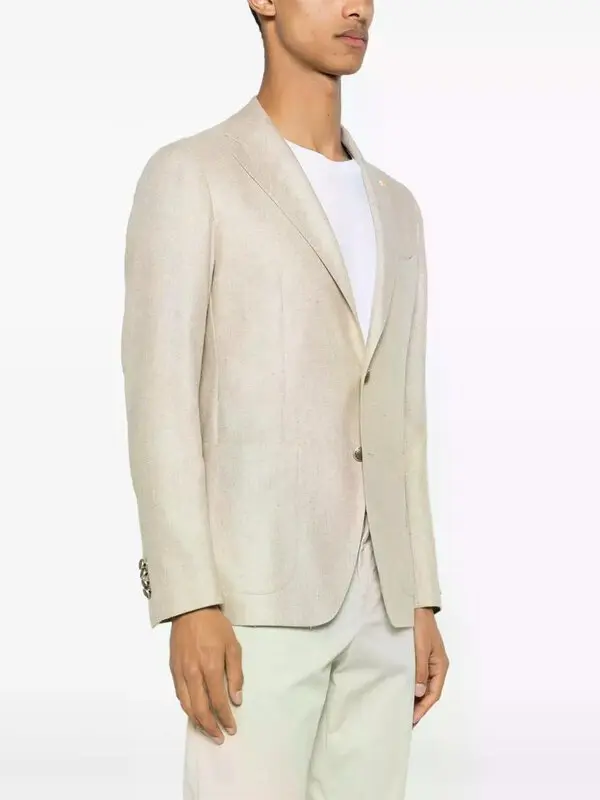 Tagliatore Single-breasted Silk Blazer