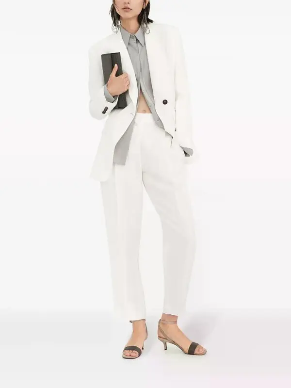 Brunello Cucinelli Spread-collar Long-sleeve Shirt