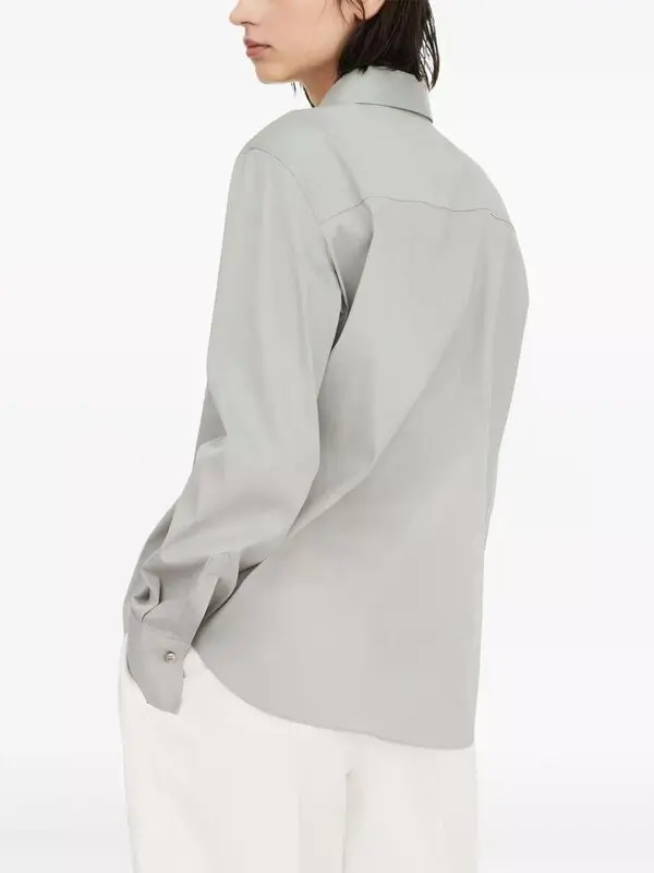 Brunello Cucinelli Spread-collar Long-sleeve Shirt