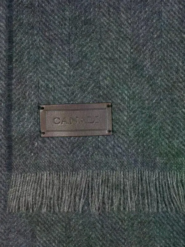 Canali Herringbone Scarf