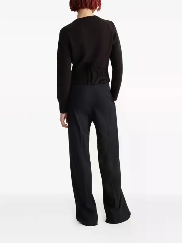 PATOU Intarsia-knit Logo Cashmere Sweater