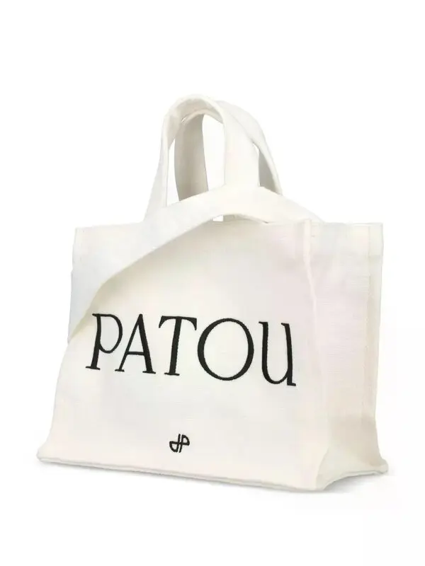 PATOU Canvas Tote Bag - Neutrals