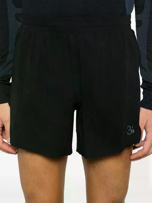Y3 Perforated-design Shorts