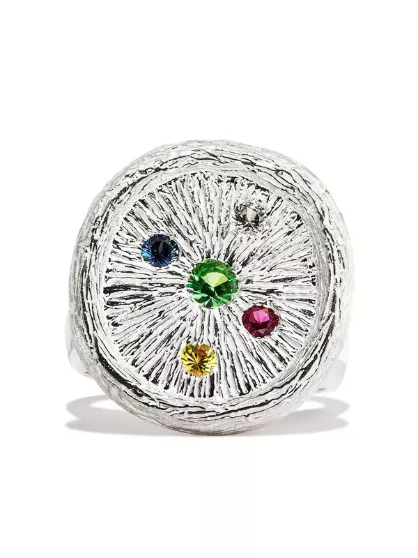 BLEUE BURNHAM Plants See Better Sapphire Signet Ring