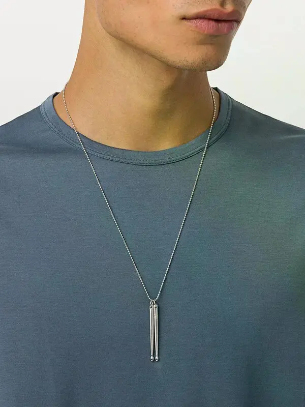 TRUE ROCKS Brad Drumsticks Necklace - Silver
