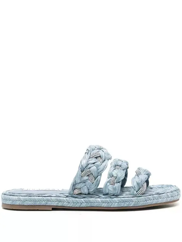 AQUAZZURA Costiera Flat Espadrilles - Blue