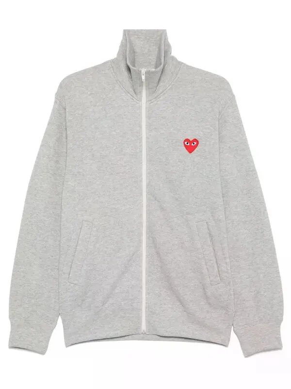 Play Comme Des Garcon Heart-patch Sweatshirt
