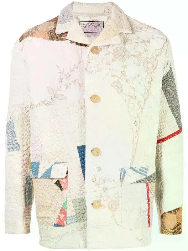 By Walid Noah Patchwork Jacket - Neutrals