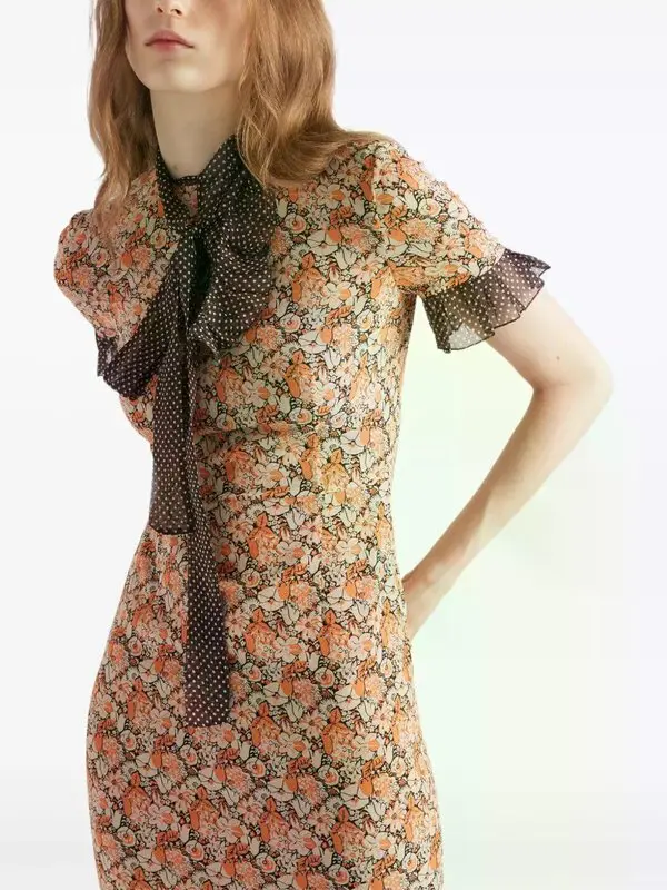 Prada Printed Midi Dress