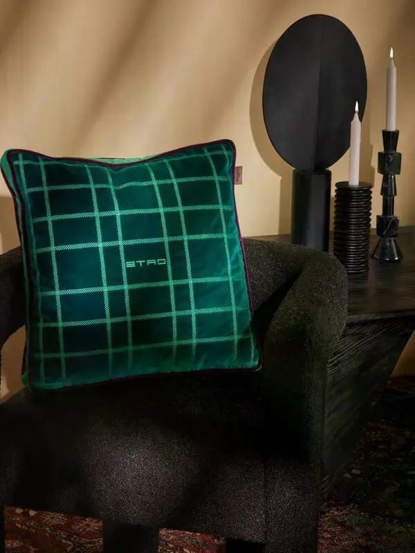 Etro Logo Plush-finish Cushion
