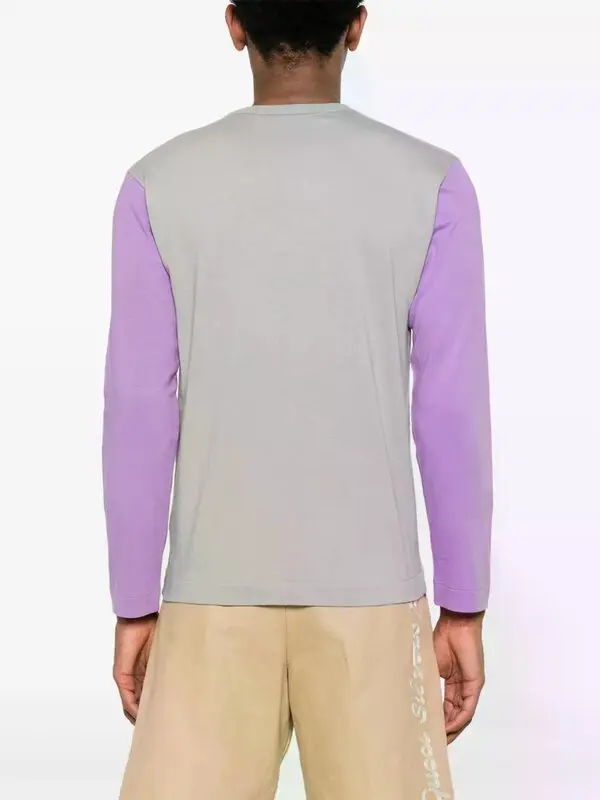 Play Comme Des Garcon Heart-patch T-shirt - Grey