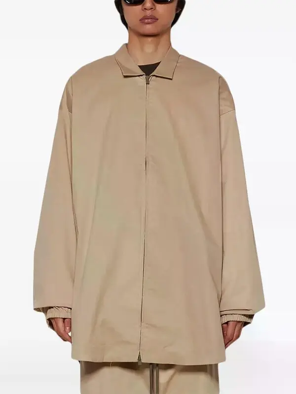 Fear Of God Logo-patch Zip-up Shirt Jacket