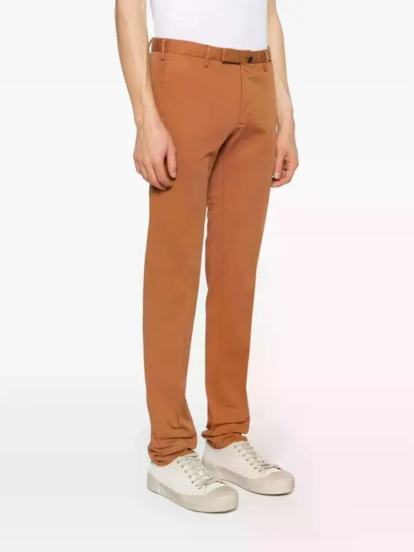 Incotex Mid-rise Tapered Chinos - Brown