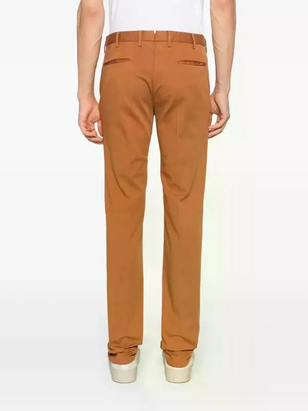 Incotex Mid-rise Tapered Chinos - Brown