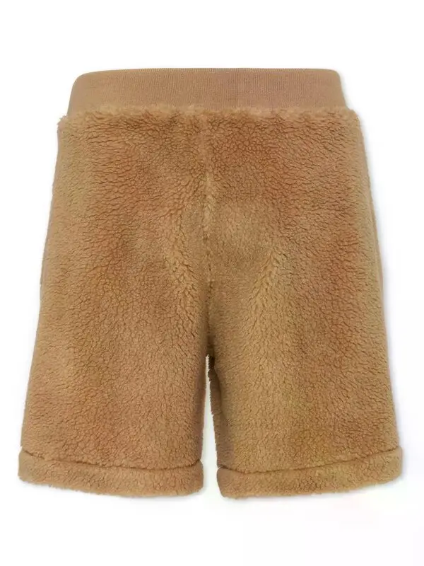 Dsquared2 Elasticated-waist Faux-shearling Shorts
