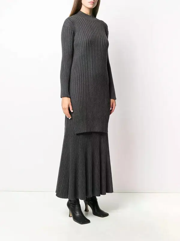Kenzo Ribbed Knit Sweater Dress