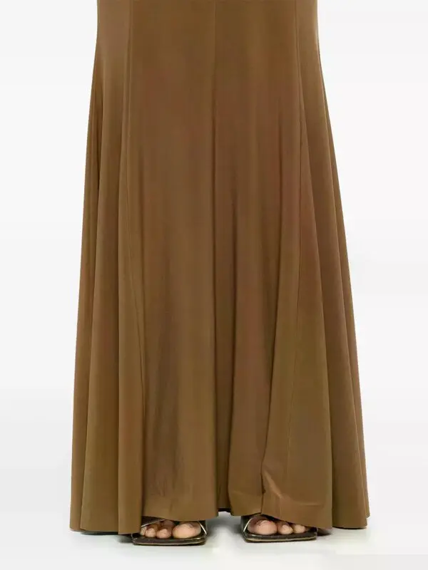 Norma Kamali V-neck Fishtail Gown