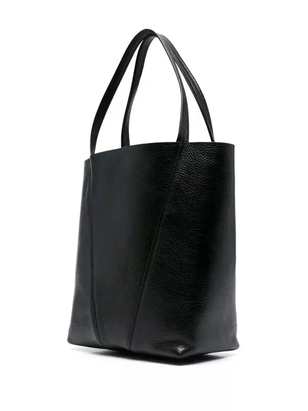 Chloé Spin Pebbled-leather Tote - Black