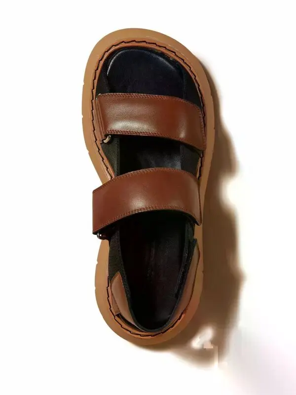 Khaite Murray Chunky Leather Sandals