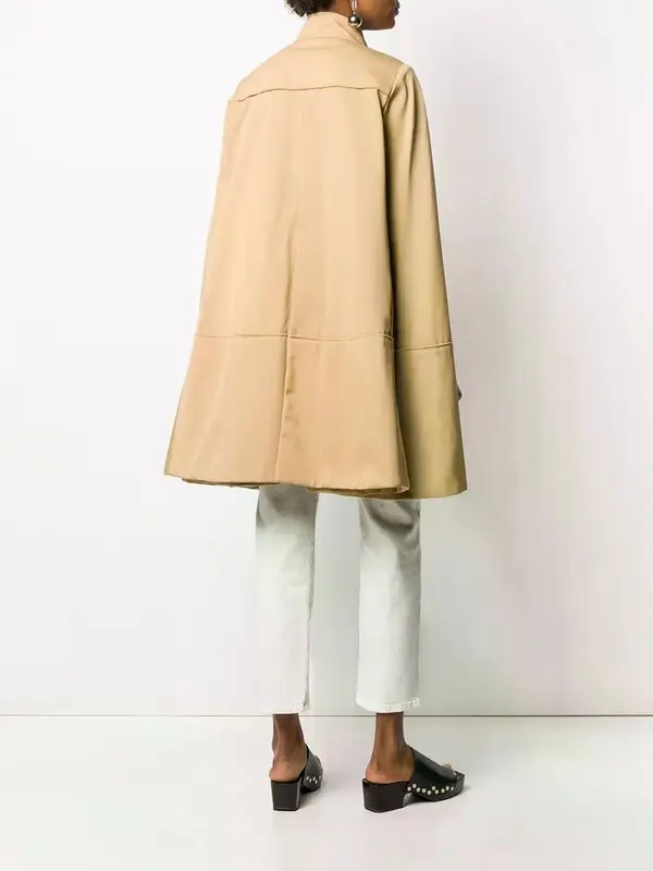 COURREGES Cut-out Sleeve Flared Coat