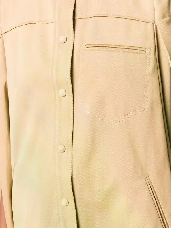 COURREGES Cut-out Sleeve Flared Coat