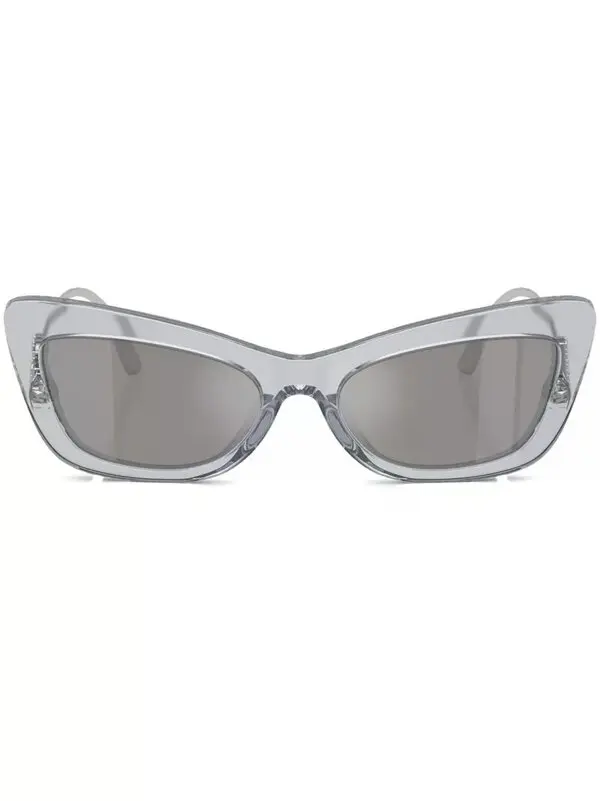 Dolce & Gabbana Crystal Cat-eye Sunglasses - Silver