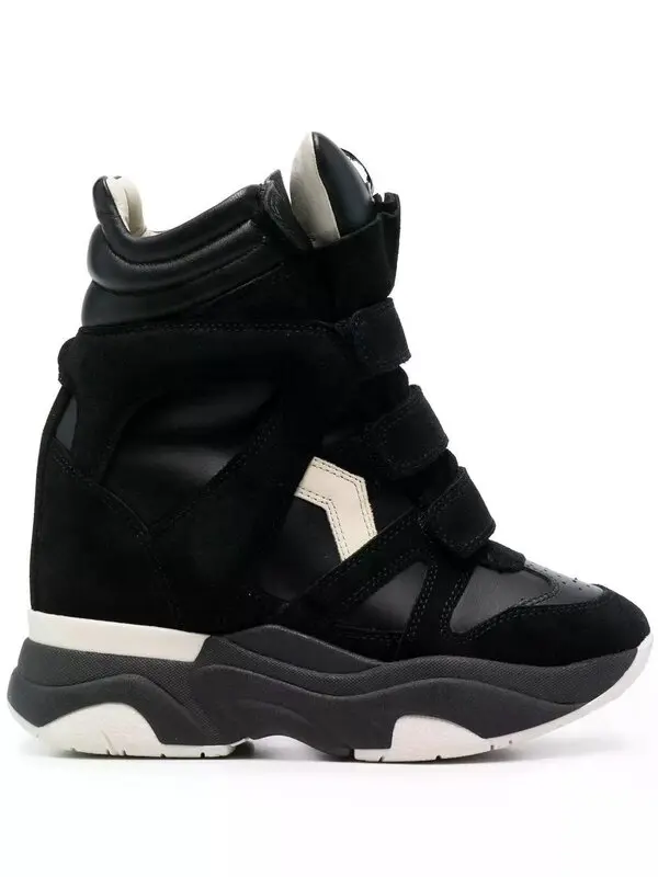 Isabel Marant Étoile Balskee High-top Leather Sneakers - Black