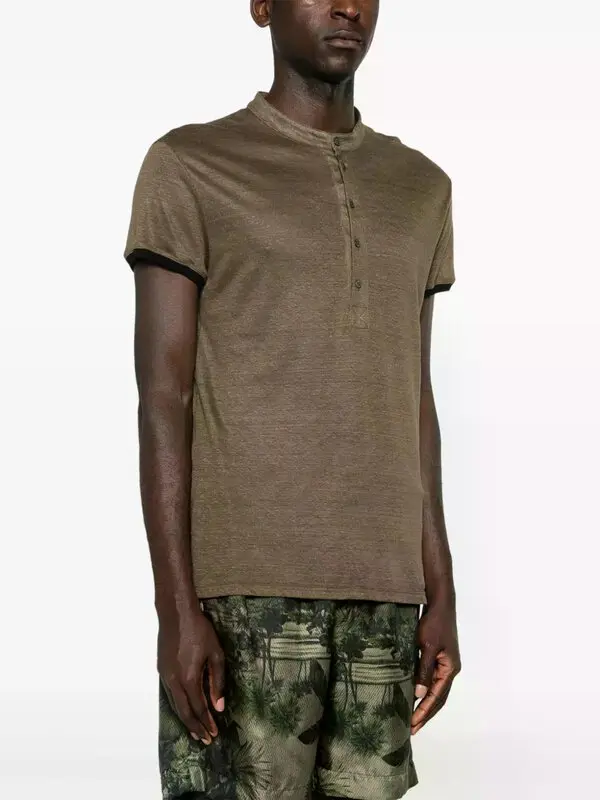 Roberto Cavalli Semi-sheer Cotton Polo Shirt