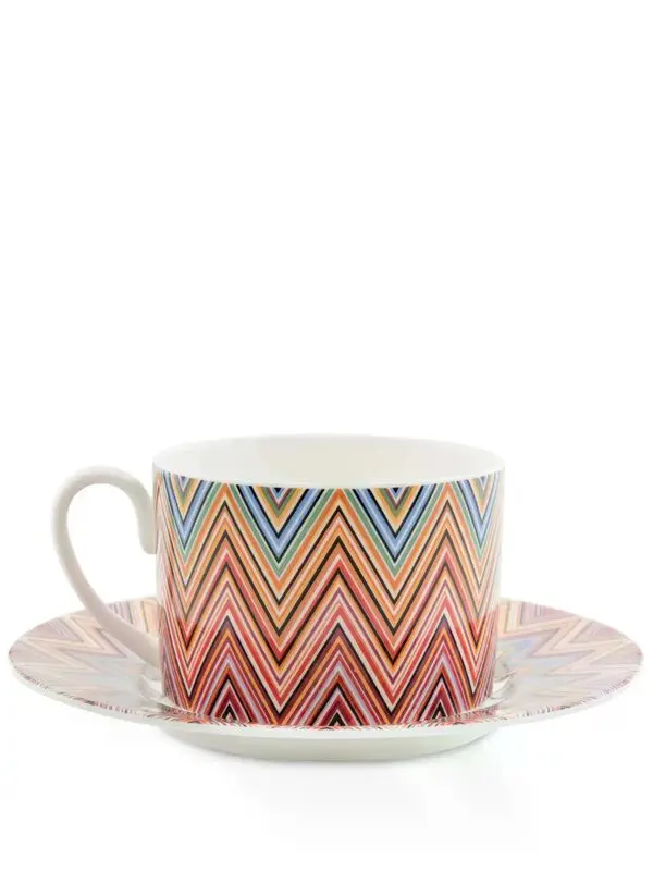 Missoni Jarris Tea Cup And Saucer - Red
