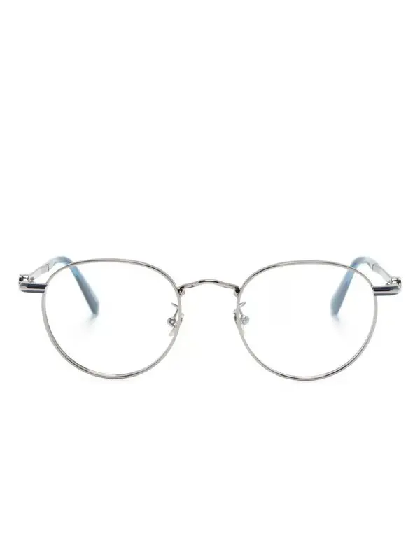 Moncler Round-frame Glasses - Silver