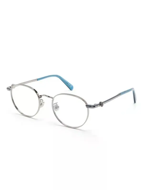 Moncler Round-frame Glasses - Silver