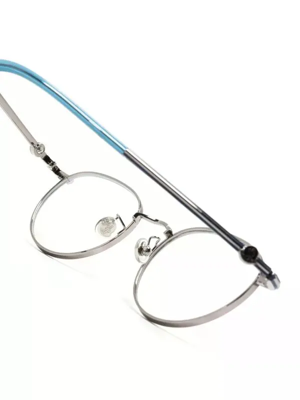 Moncler Round-frame Glasses - Silver