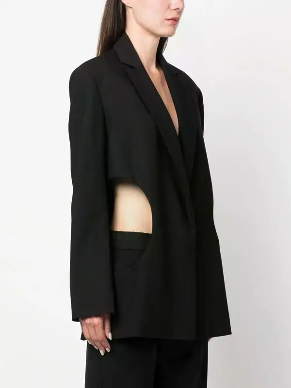 Gauchère Cut-out Single-breasted Blazer
