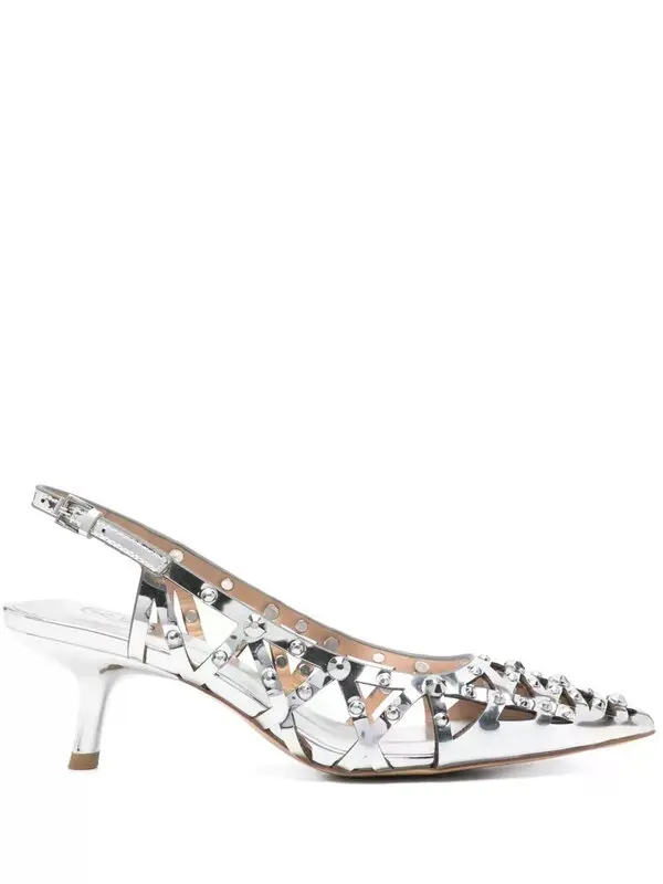 Ash 55mm Bizarre Slingback Pumps - Silver