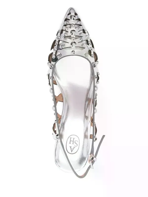 Ash 55mm Bizarre Slingback Pumps - Silver
