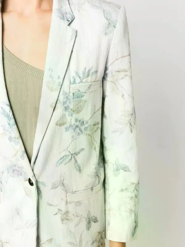 FORTE_FORTE Floral-print Single-breasted Blazer
