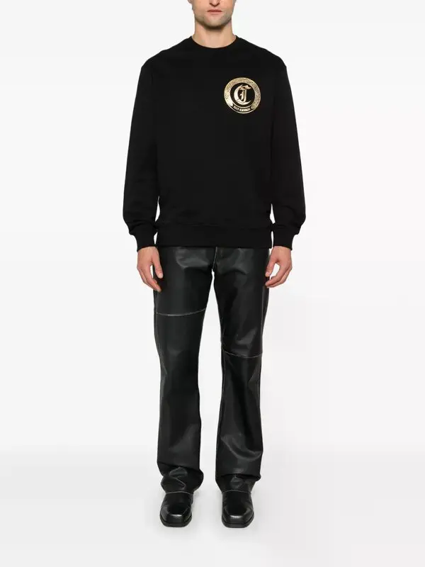 Just Cavalli Logo-print Cotton Sweatshirt - Black