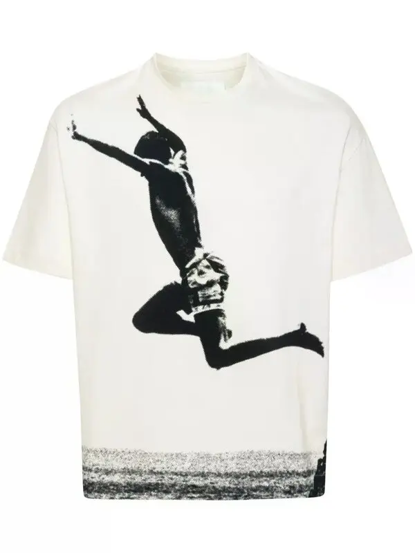 JIL SANDER Printed T-shirt - Neutrals