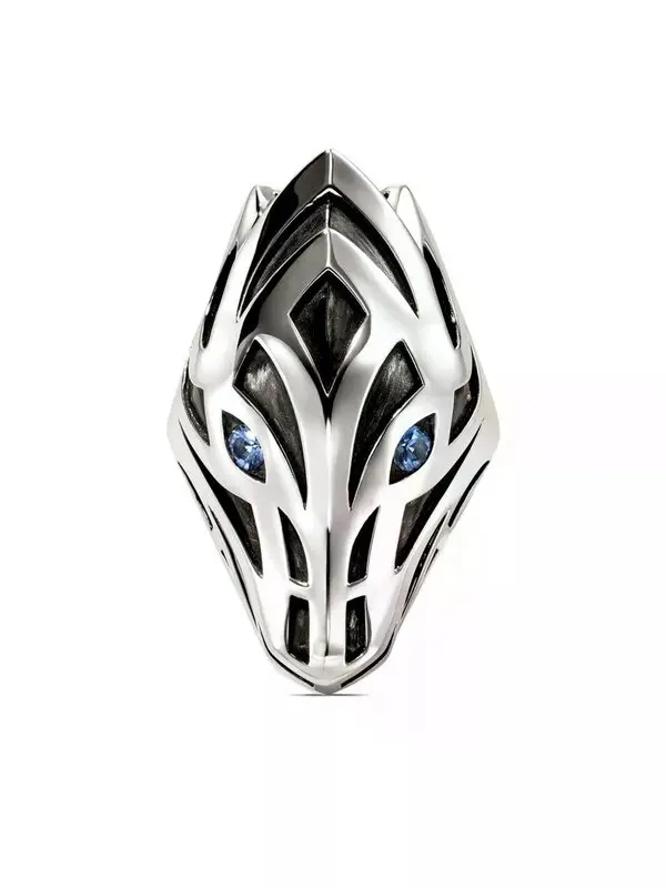 John Hardy Sterling Naga Sapphire Ring - Silver
