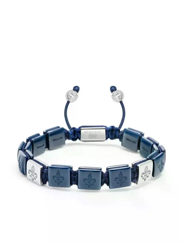 NIALAYA JEWELRY Flatbead Bracelet - Blue