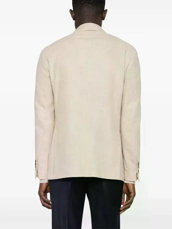 LARDINI Mélange-effect Blazer - Neutrals