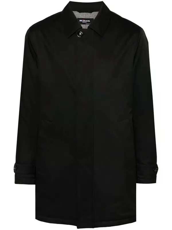 Kiton Padded Taffeta Coat