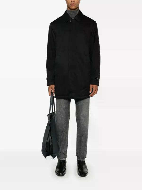 Kiton Padded Taffeta Coat